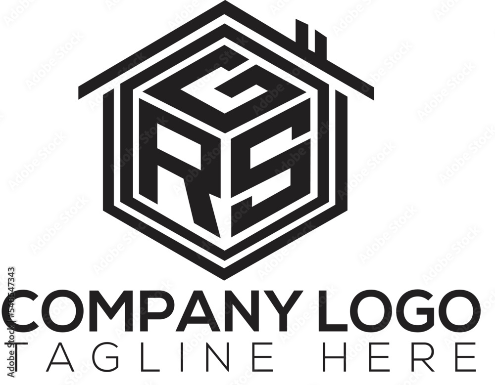 GRS Letter Logo Design, Emblem, Design Concept, Creative Symbol, Icon ...