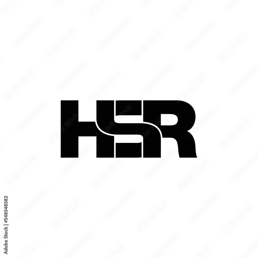 HSR letter monogram logo design vector Stock Vector | Adobe Stock