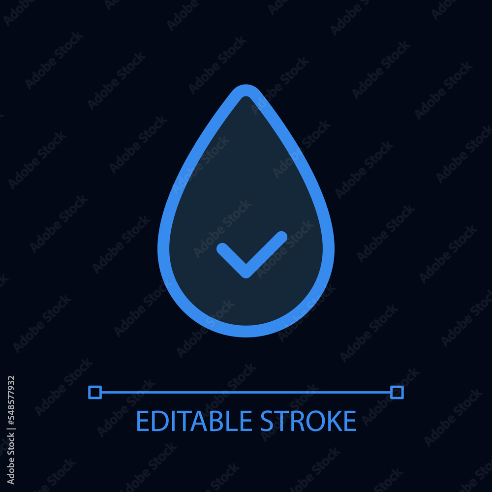 Hydration pixel perfect glassmorphism ui icon for dark theme. Stay ...
