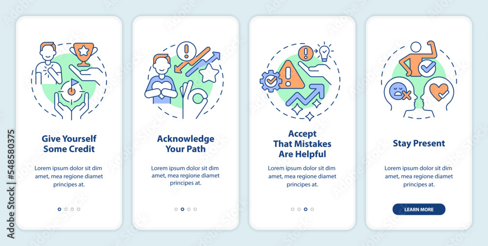 Overcome imposter syndrome tips onboarding mobile app screen ...