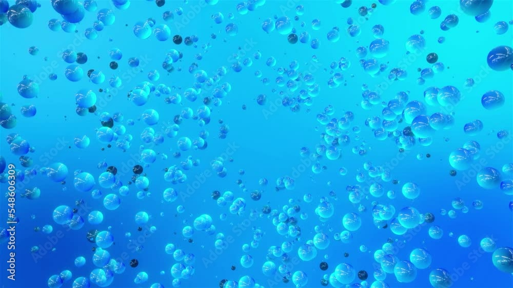 Rotating flow with liquid molecules. Motion. Rotating liquid tunnel ...