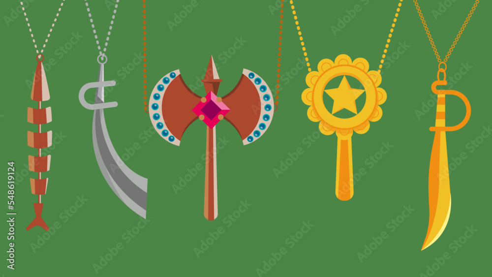 Guias e símbolos do candomblé vector de Stock | Adobe Stock