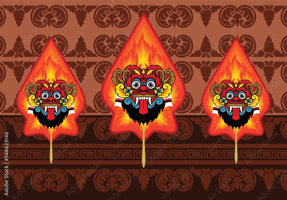 Gunungan Wayang Kulit or the Tree of Life wayang from Indonesia with ...