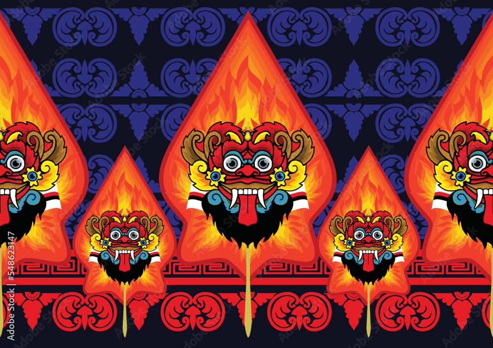 Gunungan Wayang Kulit or the Tree of Life wayang from Indonesia with ...