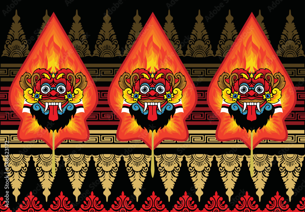 Gunungan Wayang Kulit or the Tree of Life wayang from Indonesia with ...