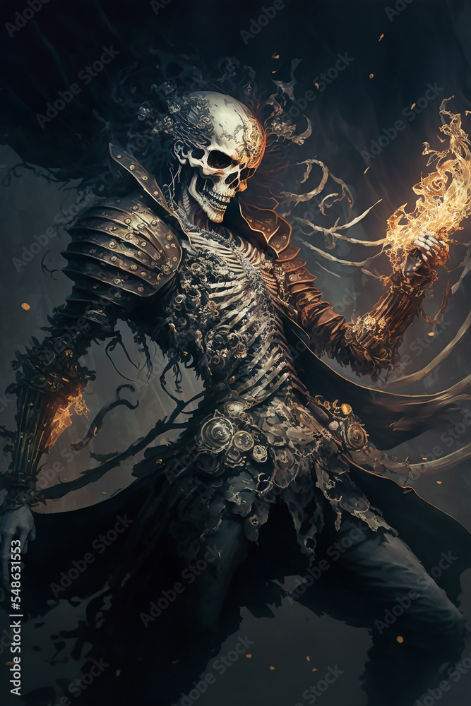 Pirate Skeleton Warrior, Fantasy Skel, Concept Art, Character Art ...