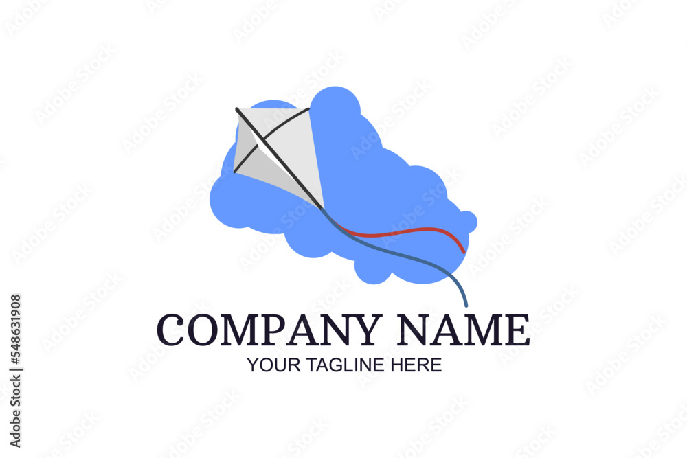 flying kite Company Logo Vector Illustration. Suitable for business ...