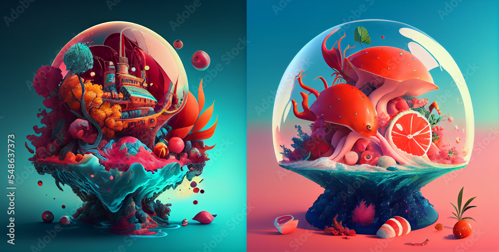 Abstract Food Art