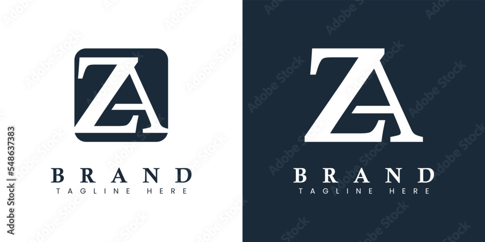 Modern and simple Letter AZ Logo, suitable for any business with AZ or ...