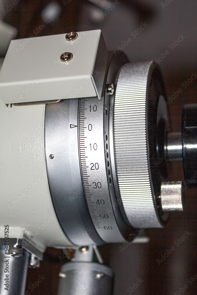 Detail of Transmission Electron Microscope (TEM) goniometer and ...