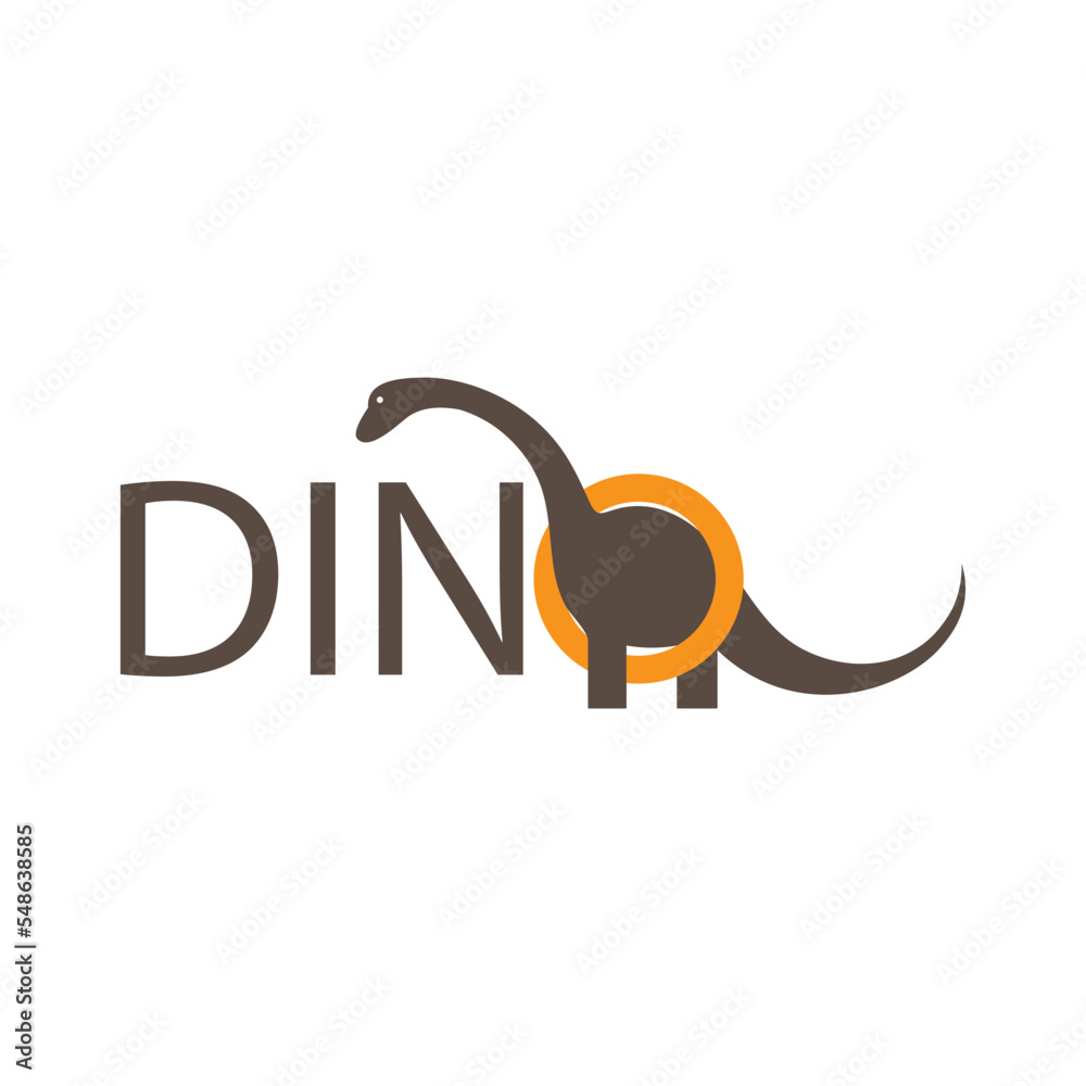Dinosaur logo image free vector Stock Vector | Adobe Stock