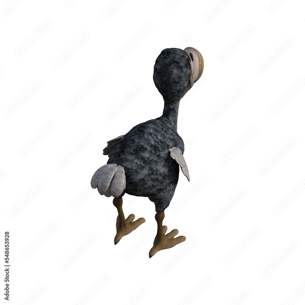 Vulture baby cartoon character on transparent background. PNG file, 3d ...