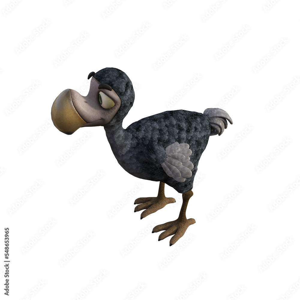 Vulture baby cartoon character on transparent background. PNG file, 3d ...