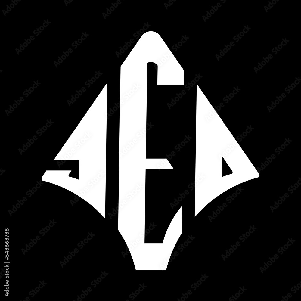 JED VECTOR logo. JED logo letter logo design vector image. JED letter ...