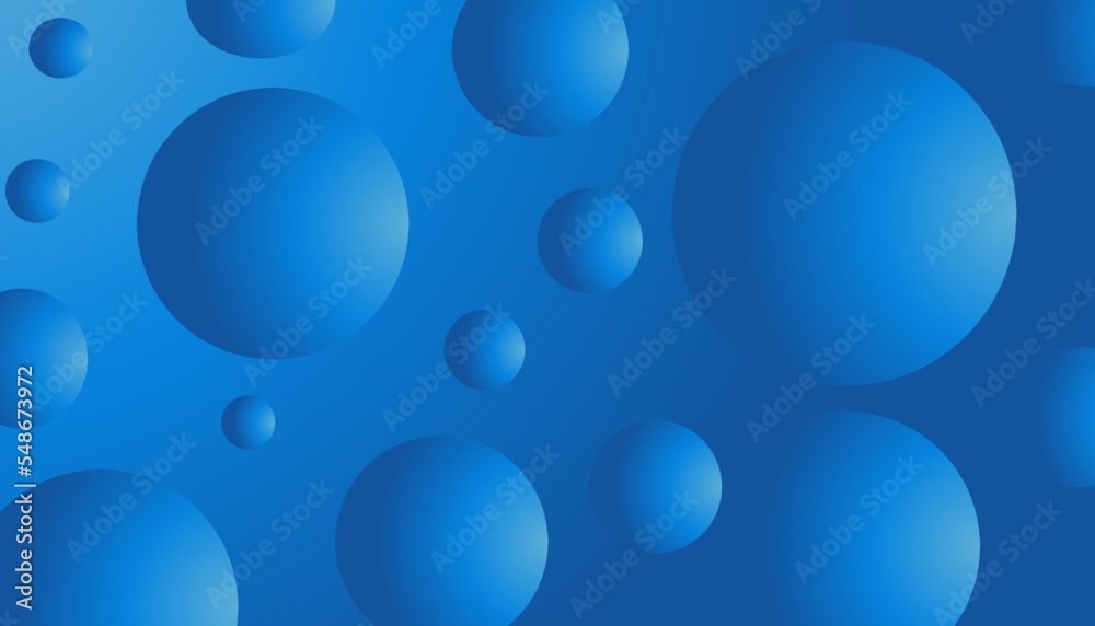 Gradient blue background design with gradient balls suitable for poster ...