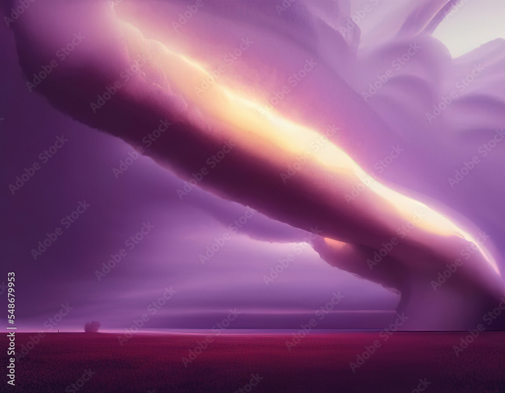 illustration of photograph of atmospheric weather trapped inside a ...