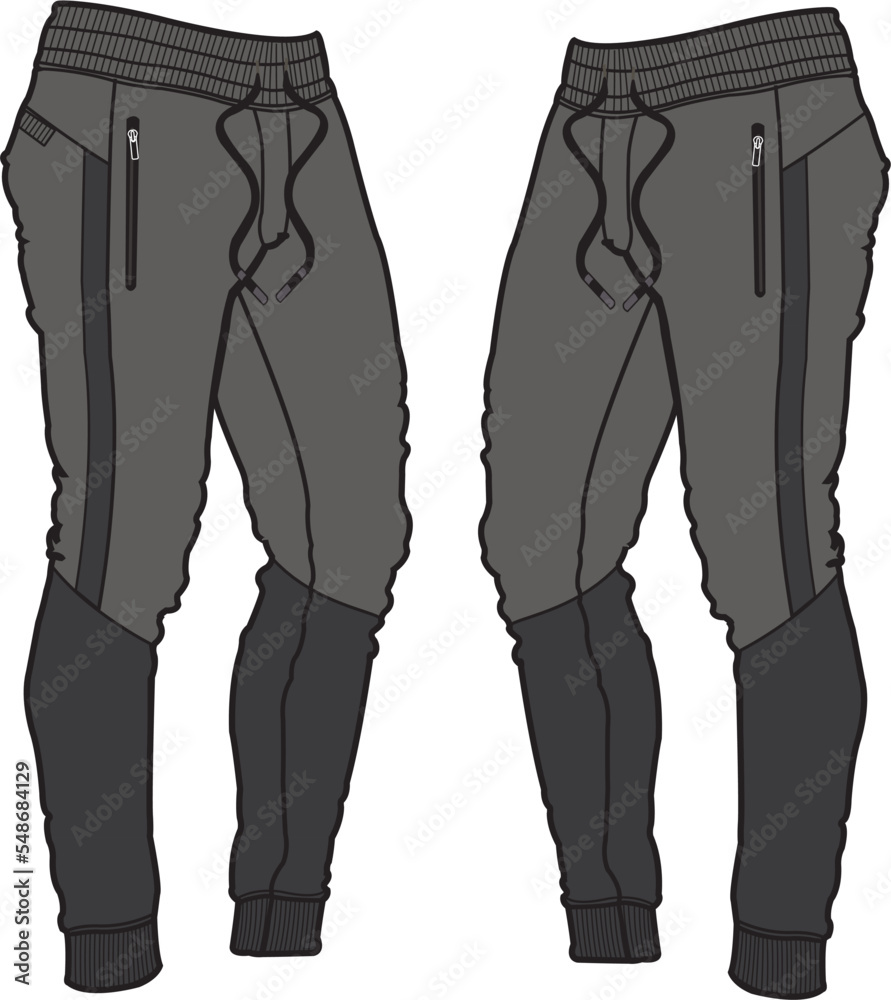 Jogger, Sport suits design template, sweat pant, jogging Stock Vector ...