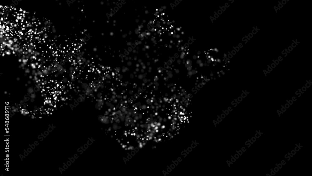 Abstract Particles Background. Vivid Fluid Particles. Abstract motion ...