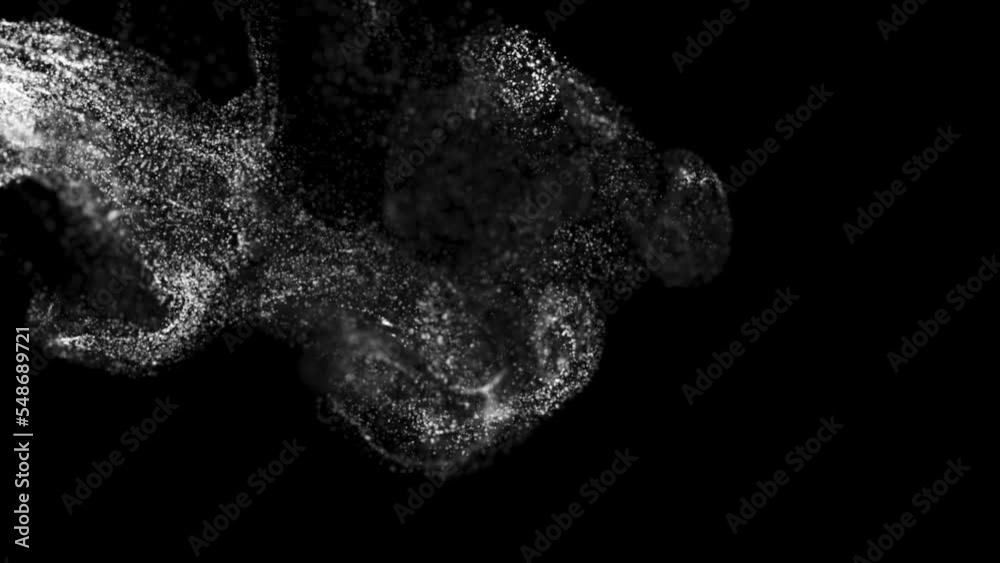 Video Stock Abstract Particles Background. Vivid Fluid Particles ...