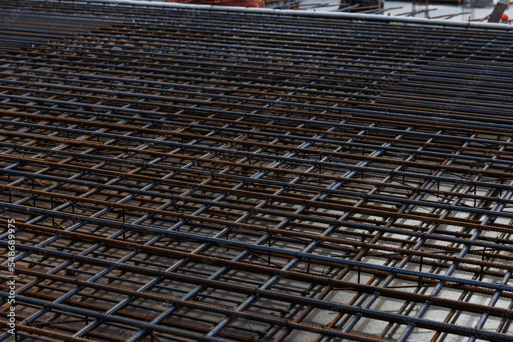 Steel wire mesh piles. BRC welded wire mesh for the construction of ...