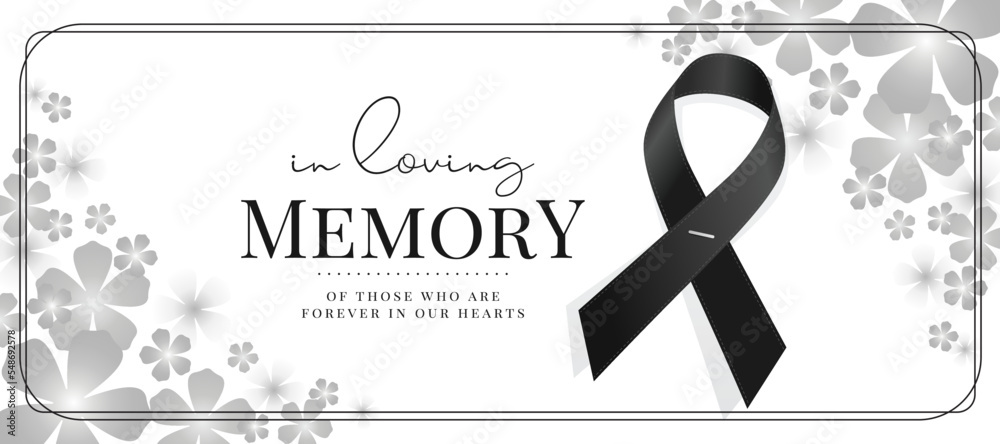 In loving memory of those who are forever in our hearts text and Black ...