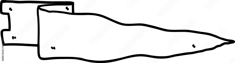 cartoon waving banner Stock Vector | Adobe Stock