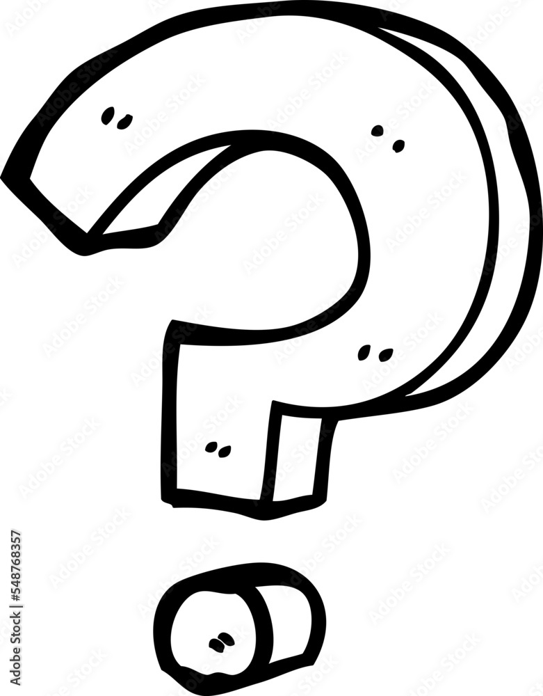 cartoon question mark Stock Vector | Adobe Stock