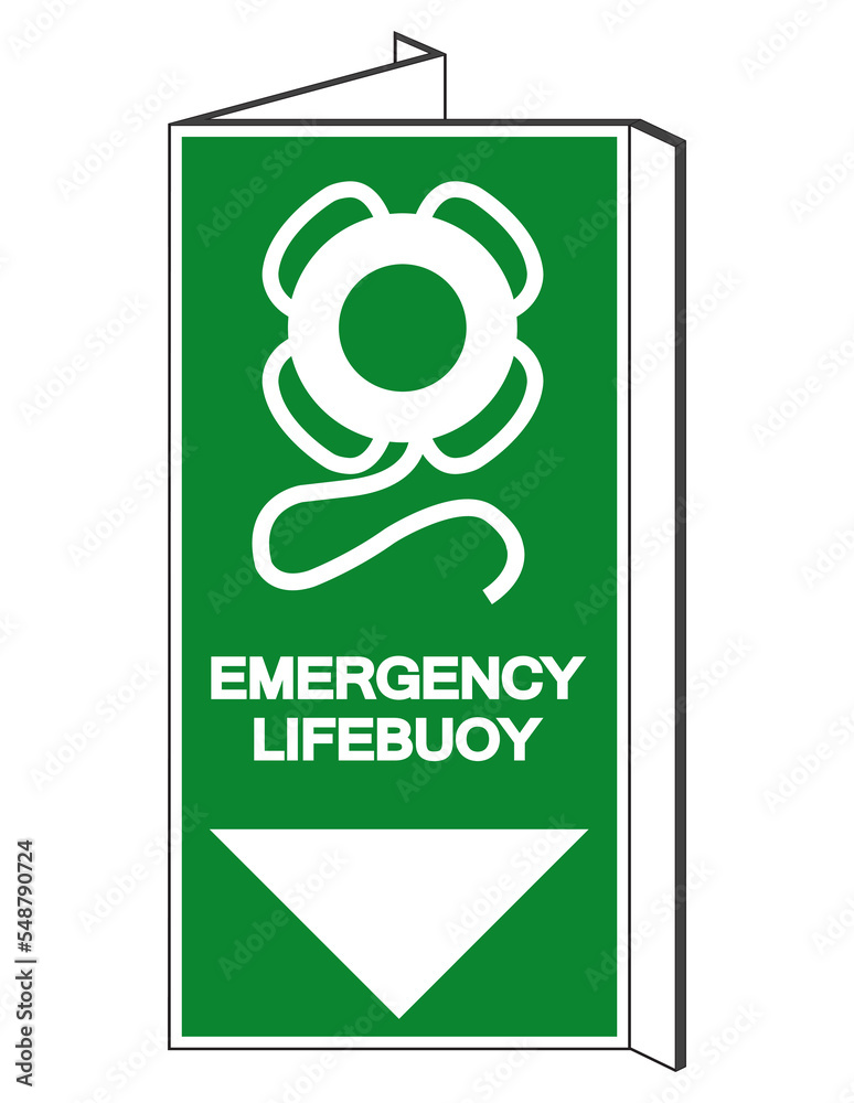 Emergency Lifebuoy Symbol Sign, Vector Illustration, Isolated On White ...