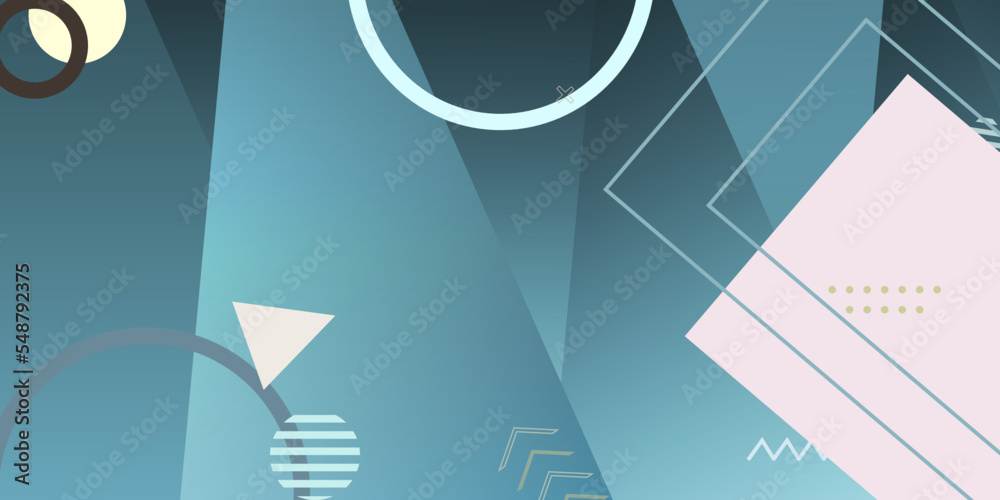 Light tosca modern memphis background wallpaper vector for desktop ...