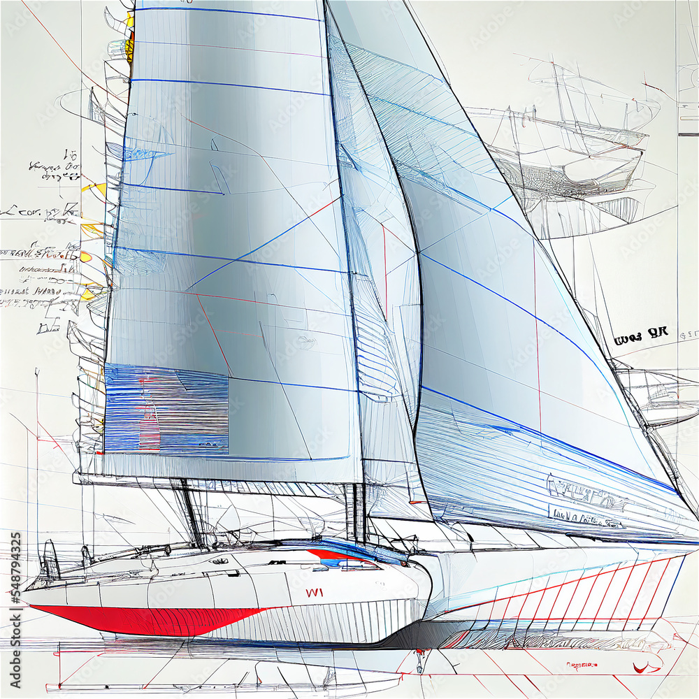 Ship construction design Stock Illustration | Adobe Stock