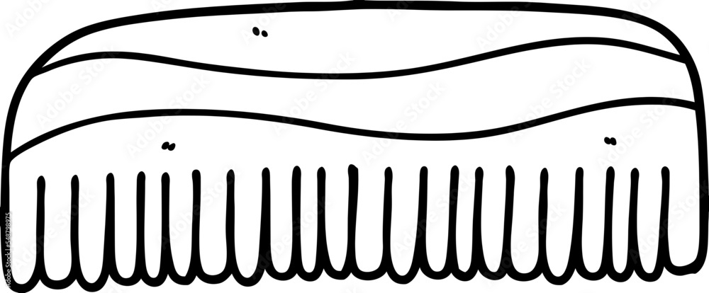 cartoon comb Stock Vector | Adobe Stock