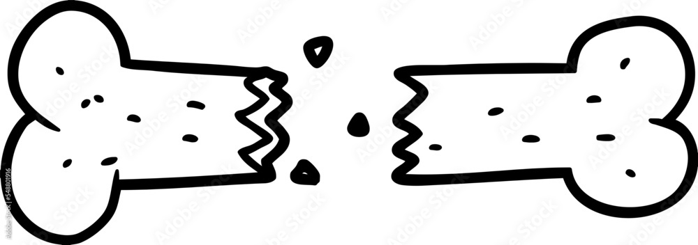 broken bone cartoon Stock Vector | Adobe Stock