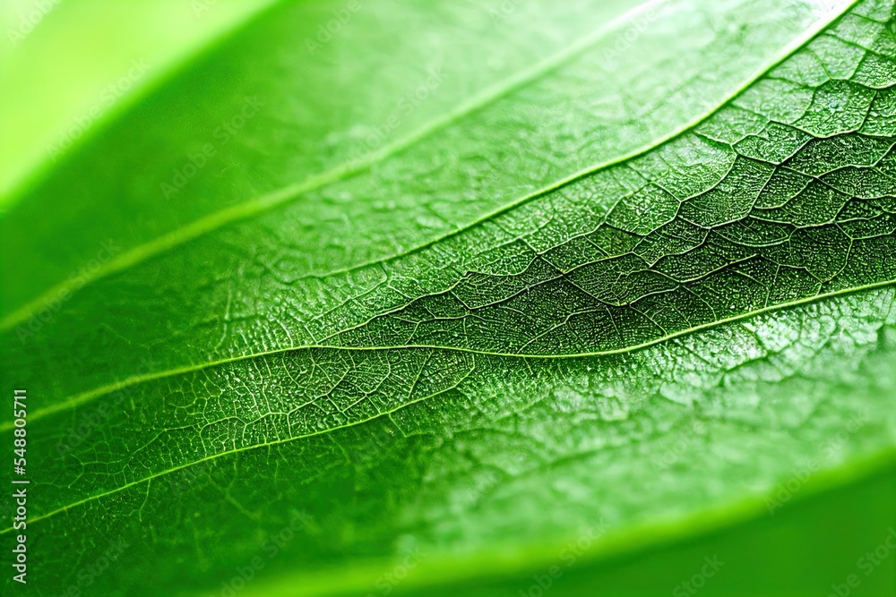 a close up of a green leaf with a lot of light coming in from the ...