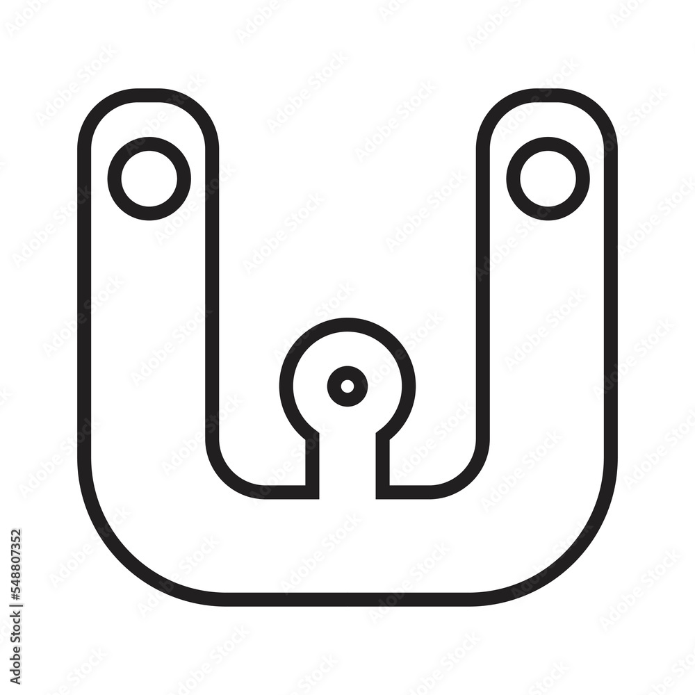 Computer gaming, line art komputer illustration, isolated style, PC ...