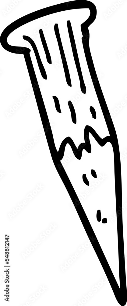 outline cartoon wooden stake Stock Vector | Adobe Stock