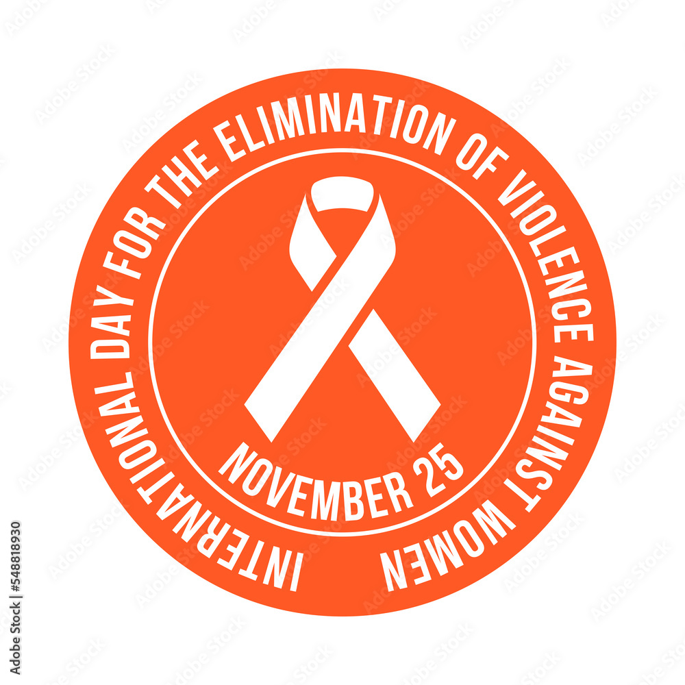 International day for the elimination of violence against women symbol ...