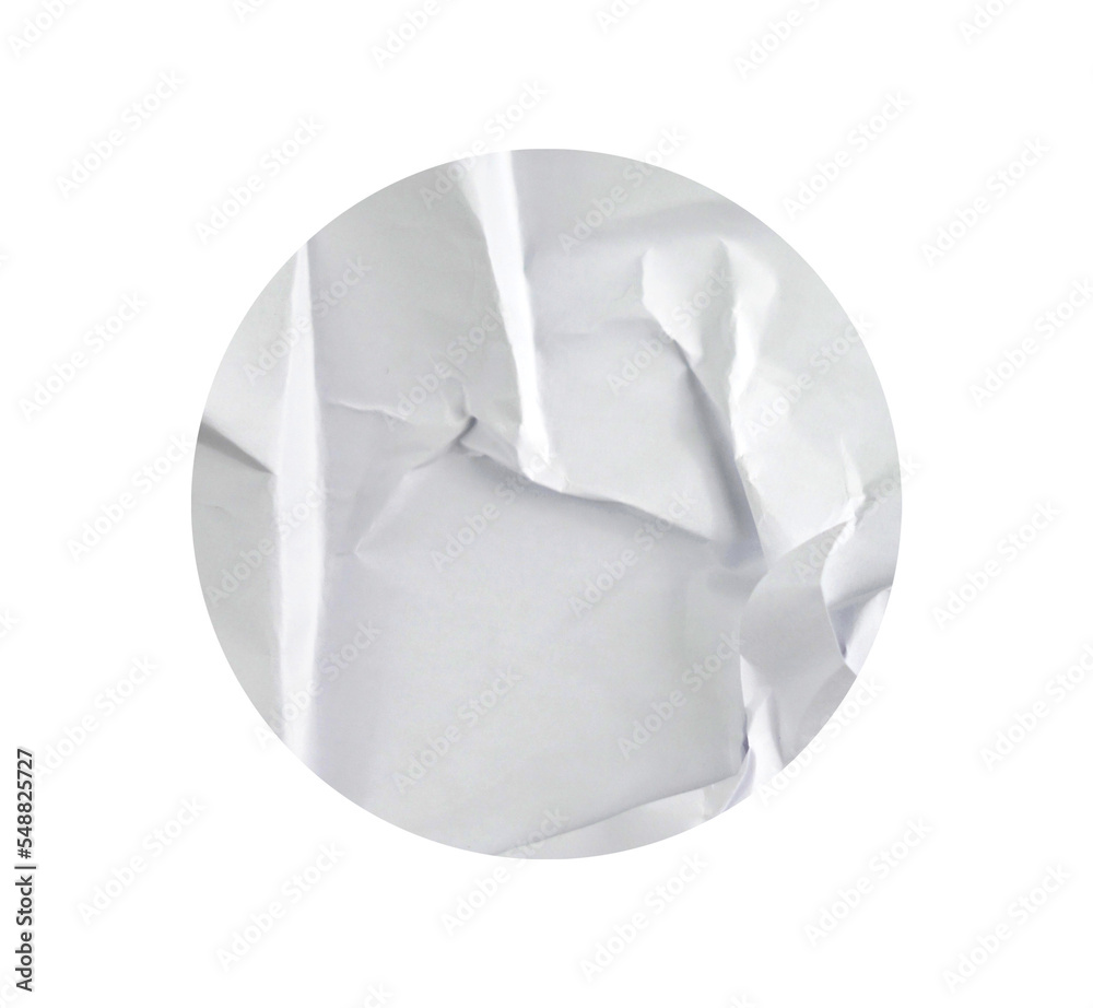 Stickers in round shapes with paper texture. Glued sticker for retro ...