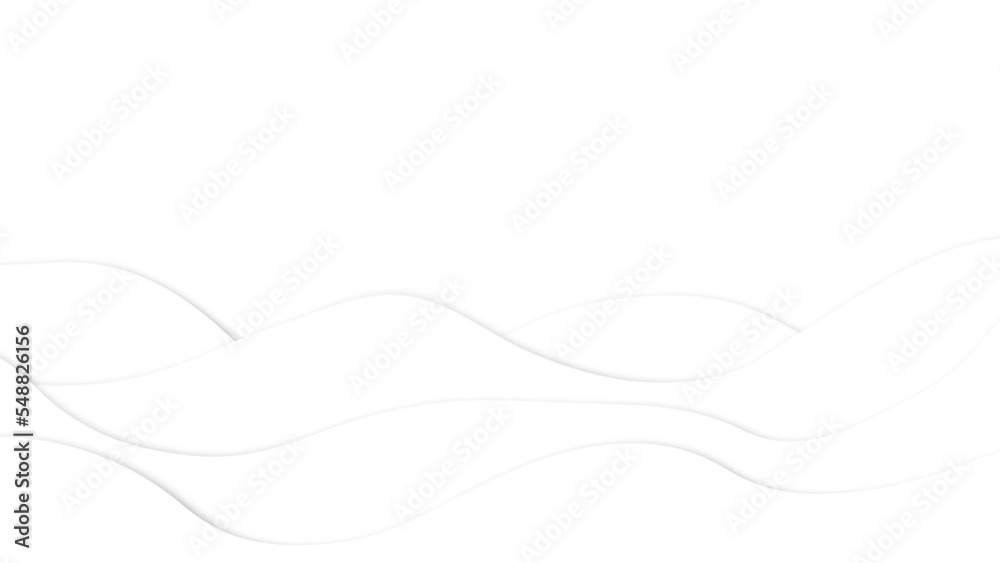 Abstract wavy white background seamless loop animation Stock Video ...