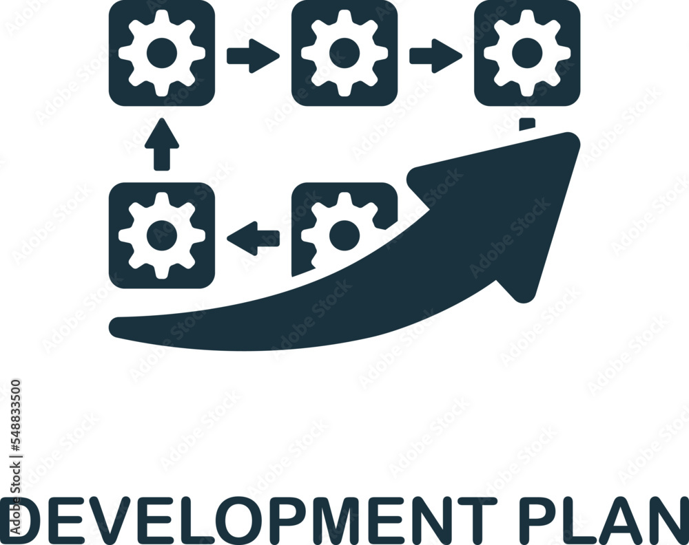 Development Plan icon. Monochrome simple Talent Development icon for ...