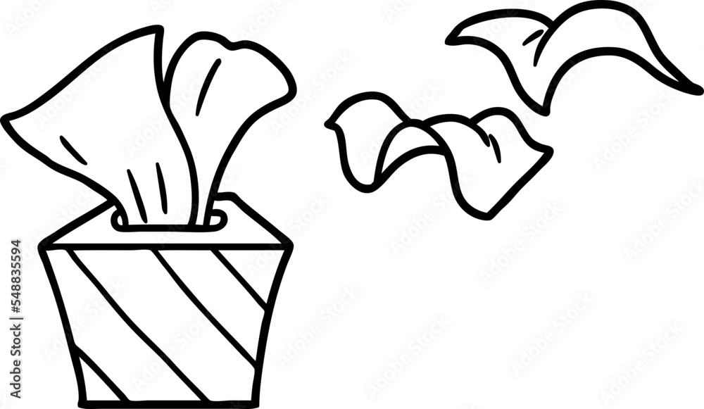 cartoon box of tissues Stock Vector | Adobe Stock