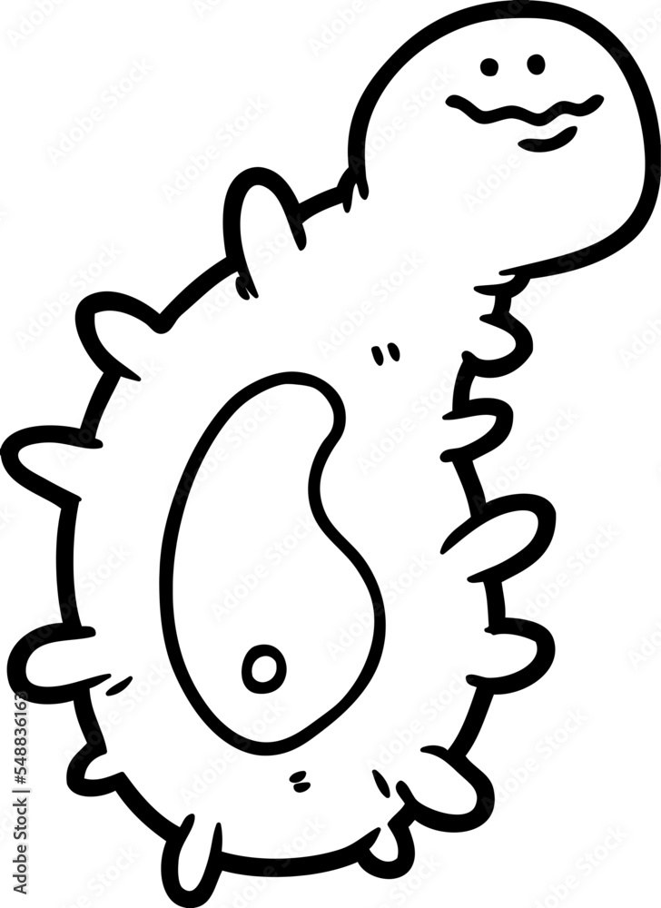 cartoon germ Stock Vector | Adobe Stock