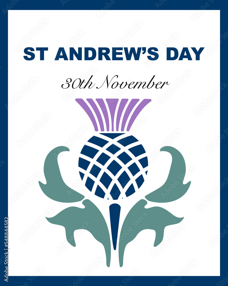 St. Andrew's day - National holiday in Scotland. Template for ...