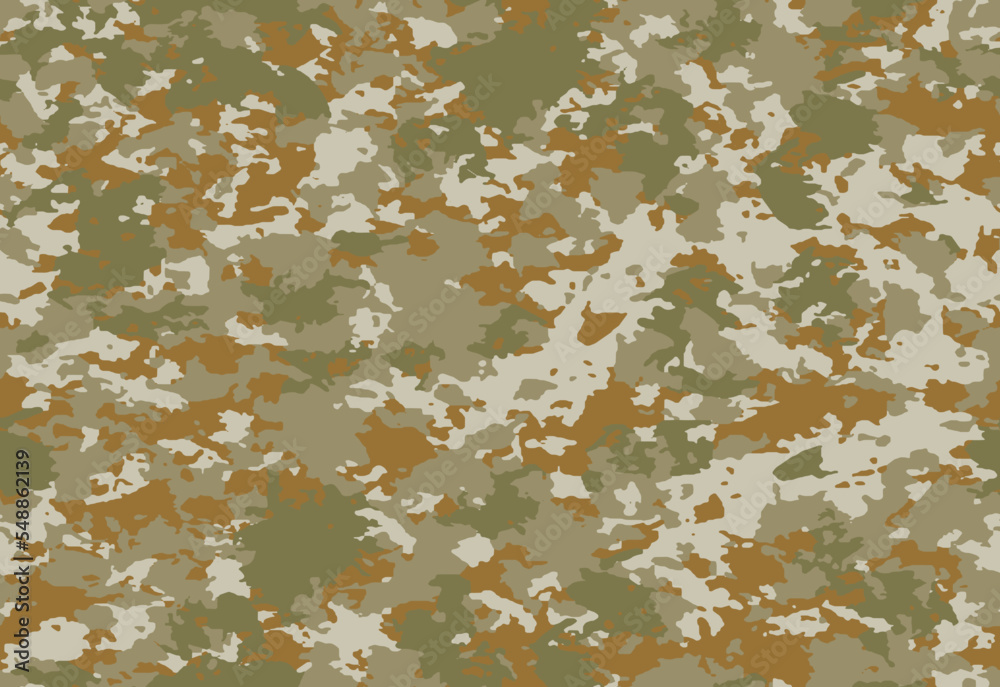 Full seamless military camouflage dark texture skin pattern vector for ...