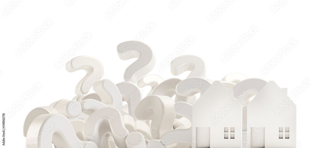 a bunch of question marks, question marks as symbols of a question, a ...