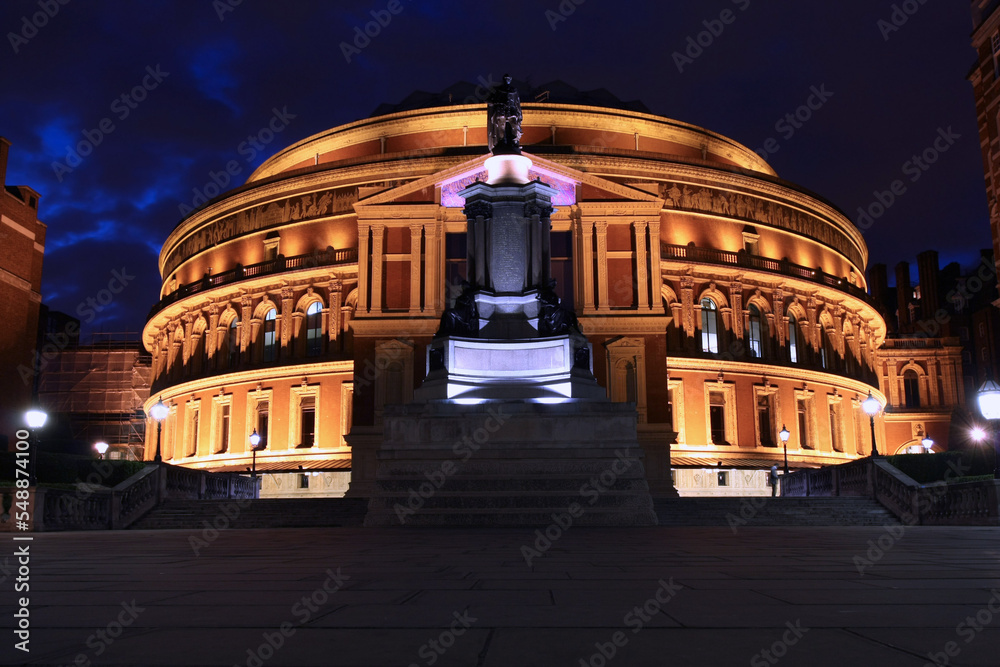 London, UK - The Royal Albert Hall concert building is shown ...