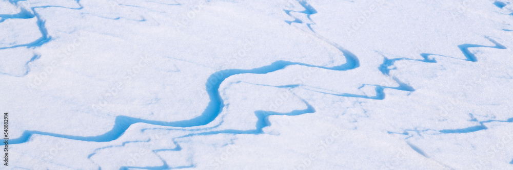 Beautiful winter background with snowy ground. Natural snow texture ...