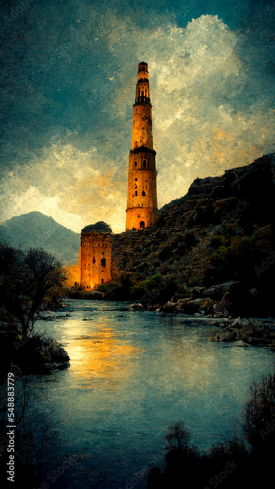 The Minaret of Jam is a UNESCO World Heritage Site in western ...