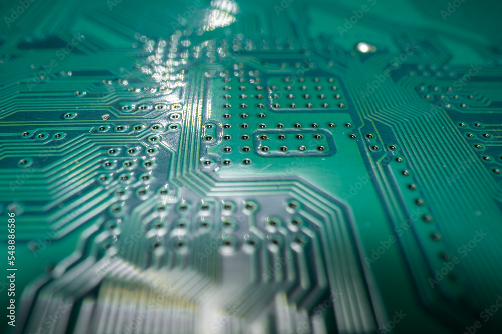 Technology background with circuit board. Electronic computer hardware ...