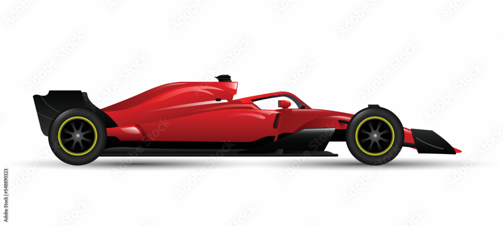 vector isolated red black turbo jet power hybrid white background race ...