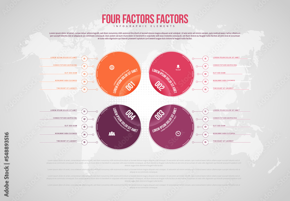 Four Factors Factors Stock Template | Adobe Stock